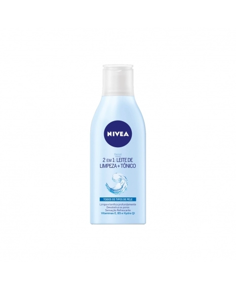 NIVEA VISAGE 2EM1 LEITE LIMPEZA+TÔNICO 200ML - Disfer