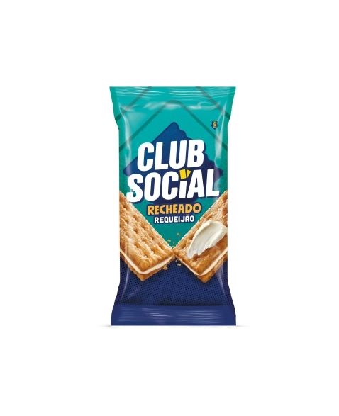 CLUB SOCIAL RECHEADO REQUEIJÃO 4 UNIDADES DE 26,5G - Disfer